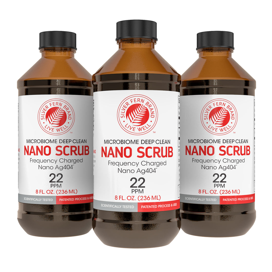 Nano Scrub - Silver 22PPM AG404 - Frequency Charged – Silver Fern™ Brand