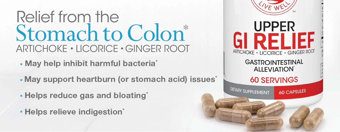 Upper GI Relief - Fight Acid Reflux, Gas, Bloating, Indigestion & More ...