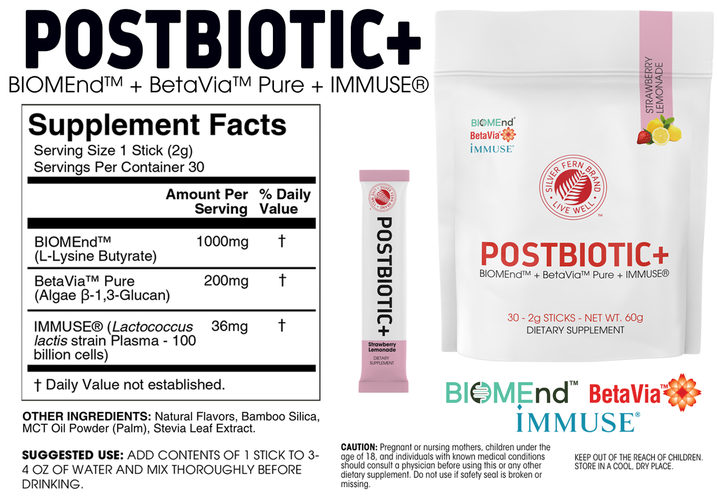 Postbiotic+ - Gut and Immune Health Support – Silver Fern™ Brand