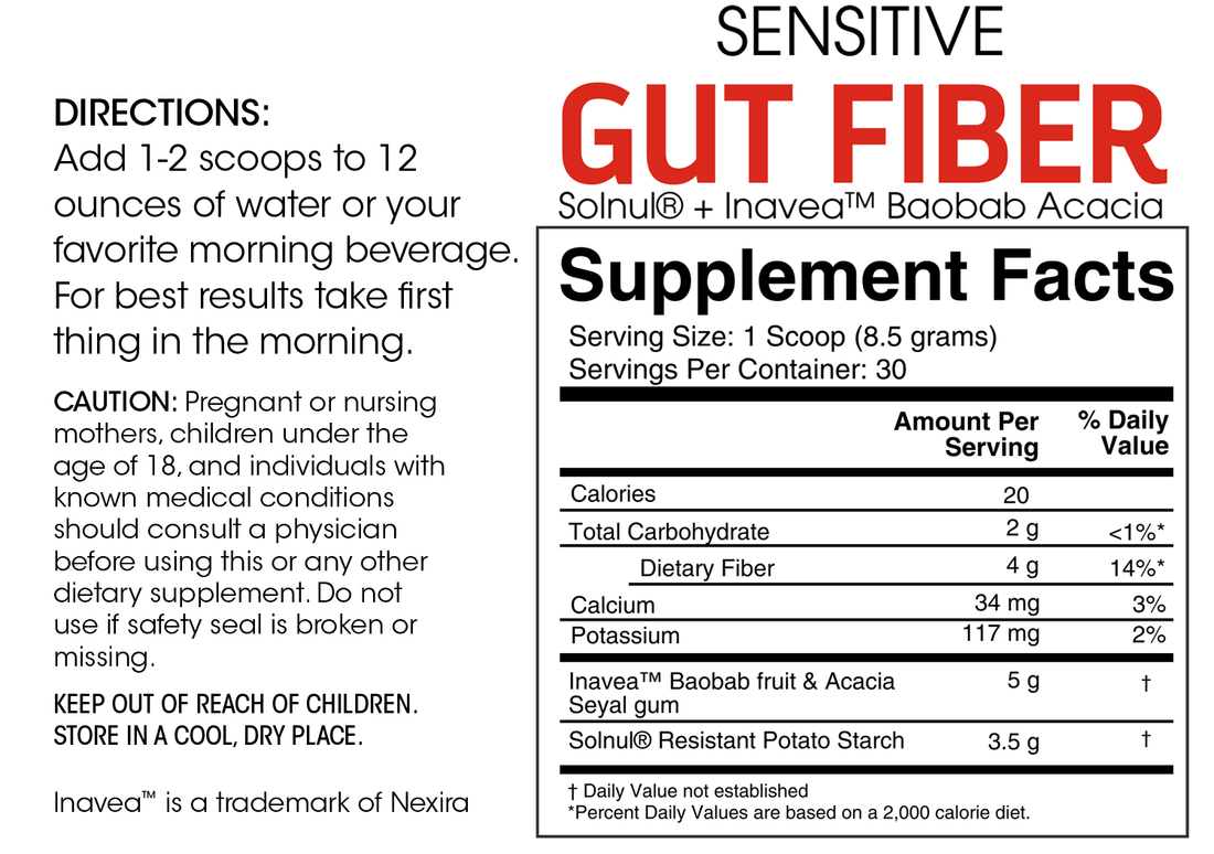 Sensitive Gut Fiber by Silver Fern™ Brand | Gentle Prebiotic