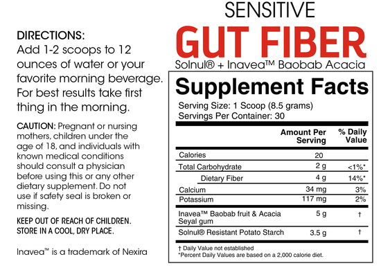 Sensitive Gut Fiber by Silver Fern™ Brand | Gentle Prebiotic