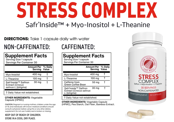 Stress Complex by Silver Fern™ Brand | Safr'Inside Supplement