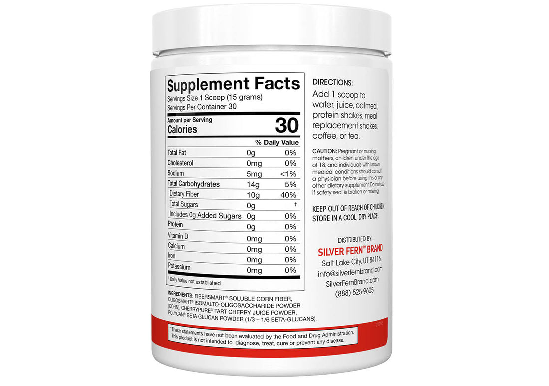 Tino Fiber | All Natural High Fiber Supplement: Daily,Soluble – Silver ...