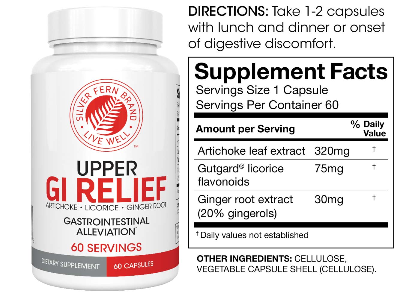Upper GI Relief - Fight Acid Reflux, Gas, Bloating, Indigestion & More ...