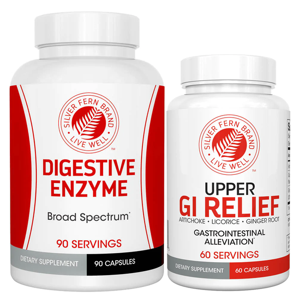 Upper & Lower GI Digestion Support Kit - GI Relief & Digestive Enzymes ...